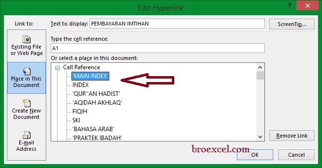 Membuat Hyperlink di Excel | Microsoft Office Templates