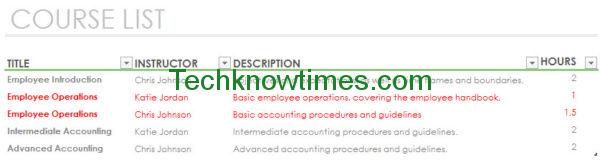 Employee Training Tracker Template Excel | Microsoft Office Templates