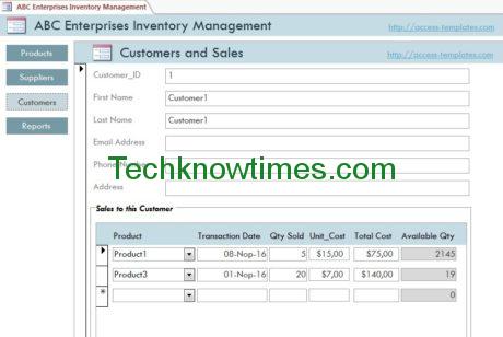 Access Database Templates for Inventory Management and Tracking System ...